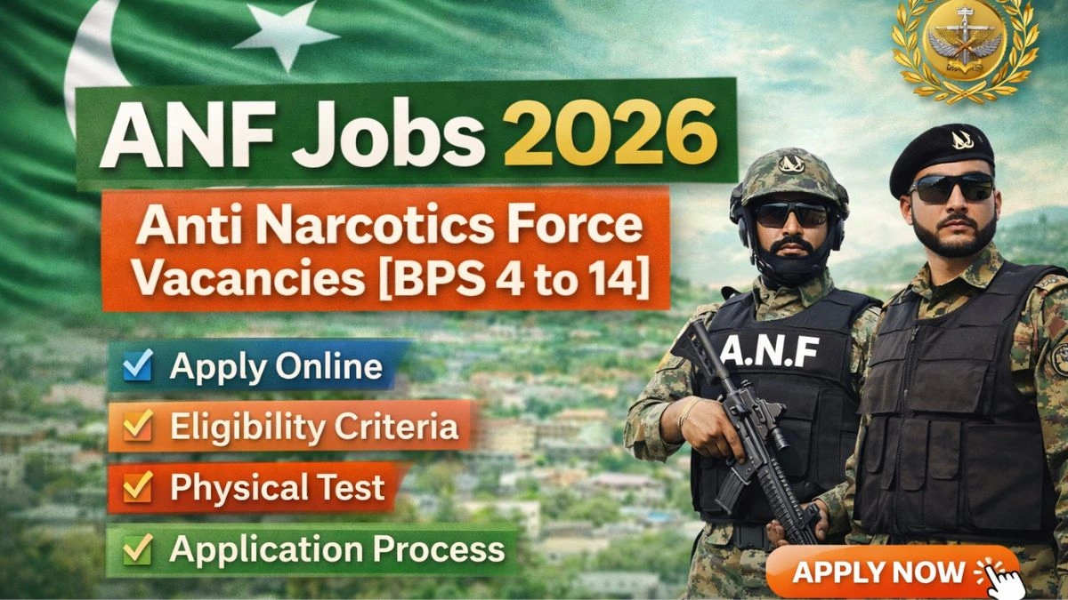 239 Anti Narcotics Force ANF Jobs 2026 – Apply Online